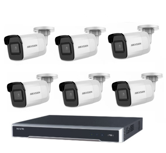 6MP 8CH Hikvision CCTV Kit: 6 x Mini Bullet Cameras + 8CH NVR ...