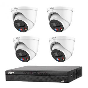 Dahua 4 x 8MP Dahua TIOC Advanced 2.0 with SMD4.0 DH-IPC-HDW3849H-AS-PV-ANZ with Wizsense Turret ...