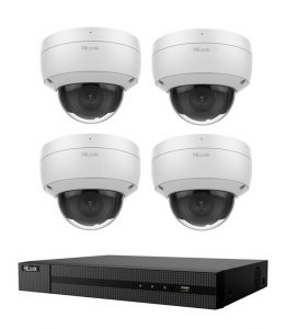 HiLook Hikvision 6MP Acusense 4 Camera 4CH Dome Kit – 4 x IPC-D261H-MU - Security Wholesalers