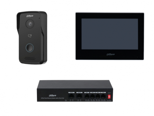 Dahua Intercom Kit DHI-KTP03 BLACK 7inch Touch Screen IP Intercom Kit ...