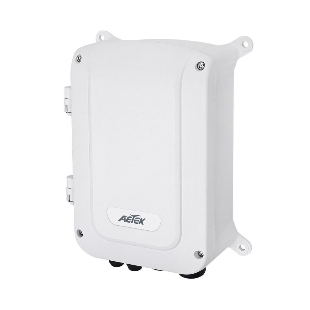 Aetek H40-082-30-250 8 Port Gbe Unmanaged Industrial Outdoor PoE Switch, 2x SFP/RJ45, IP67/IK10 ...