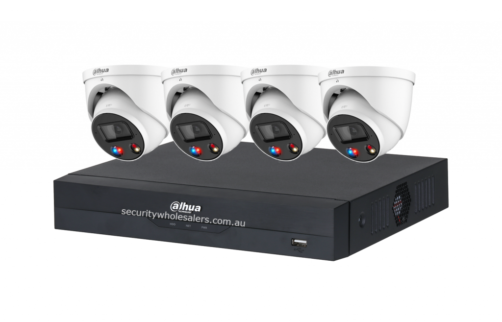 Dahua 4 x 8MP TiOC CCTV Kit: Full Colour Night Vision, Audible Warning 4CH PoE AI NVR - Security ...