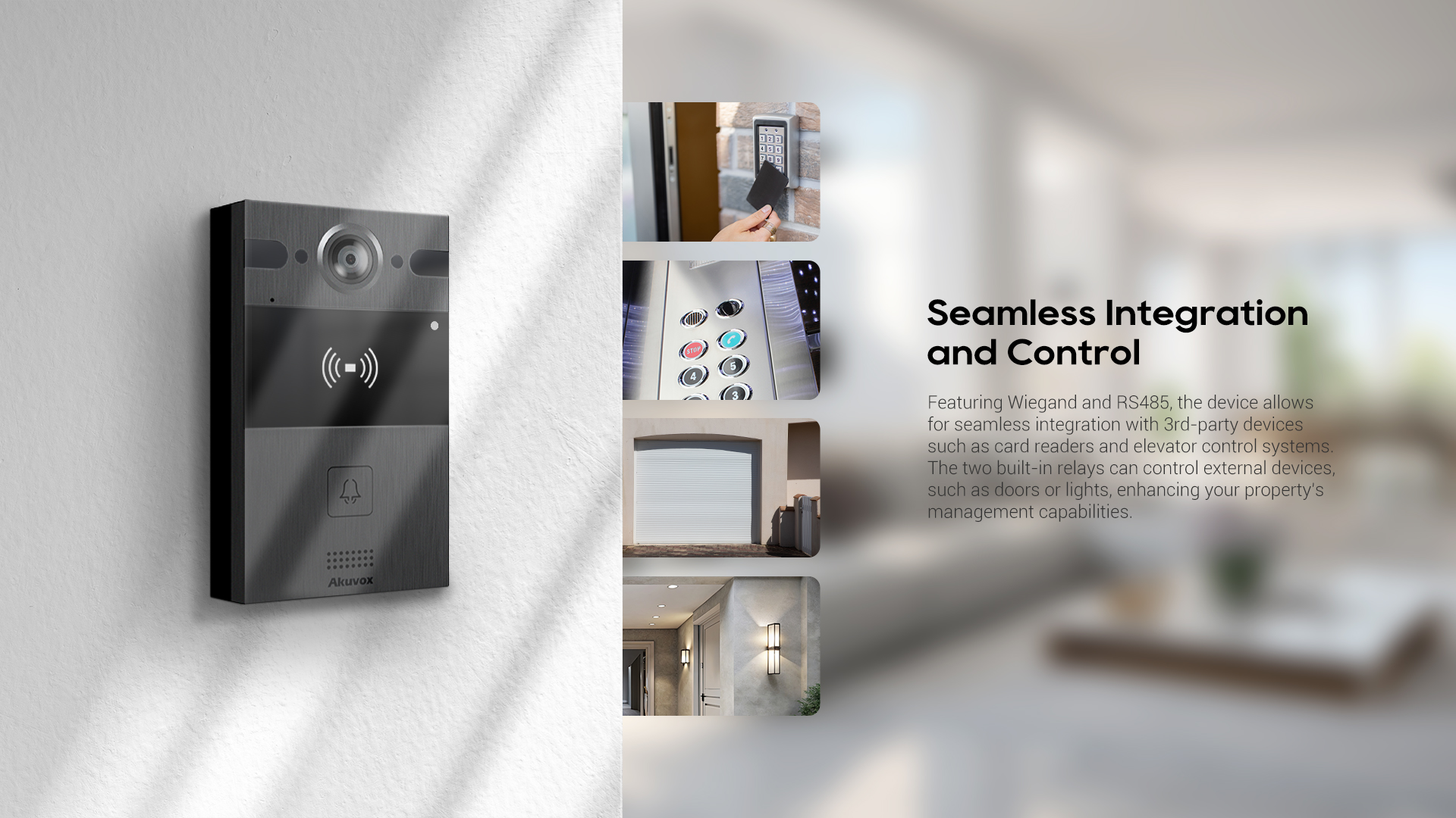 Akuvox R25A Palm-Sized Doorphone Intercom and Proximity Card Reader ...