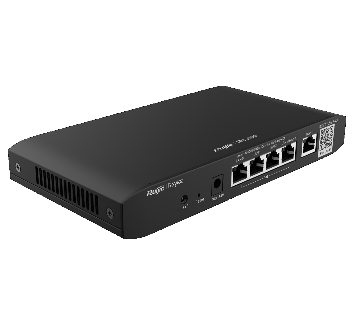 Ruijie Reyee RG-EG105G-P-V3 5-Port Gigabit Cloud Managed PoE Router ...
