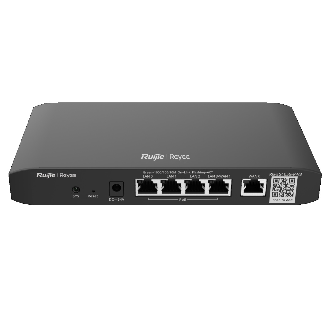 Ruijie Reyee RG-EG105G-P-V3 5-Port Gigabit Cloud Managed PoE Router ...