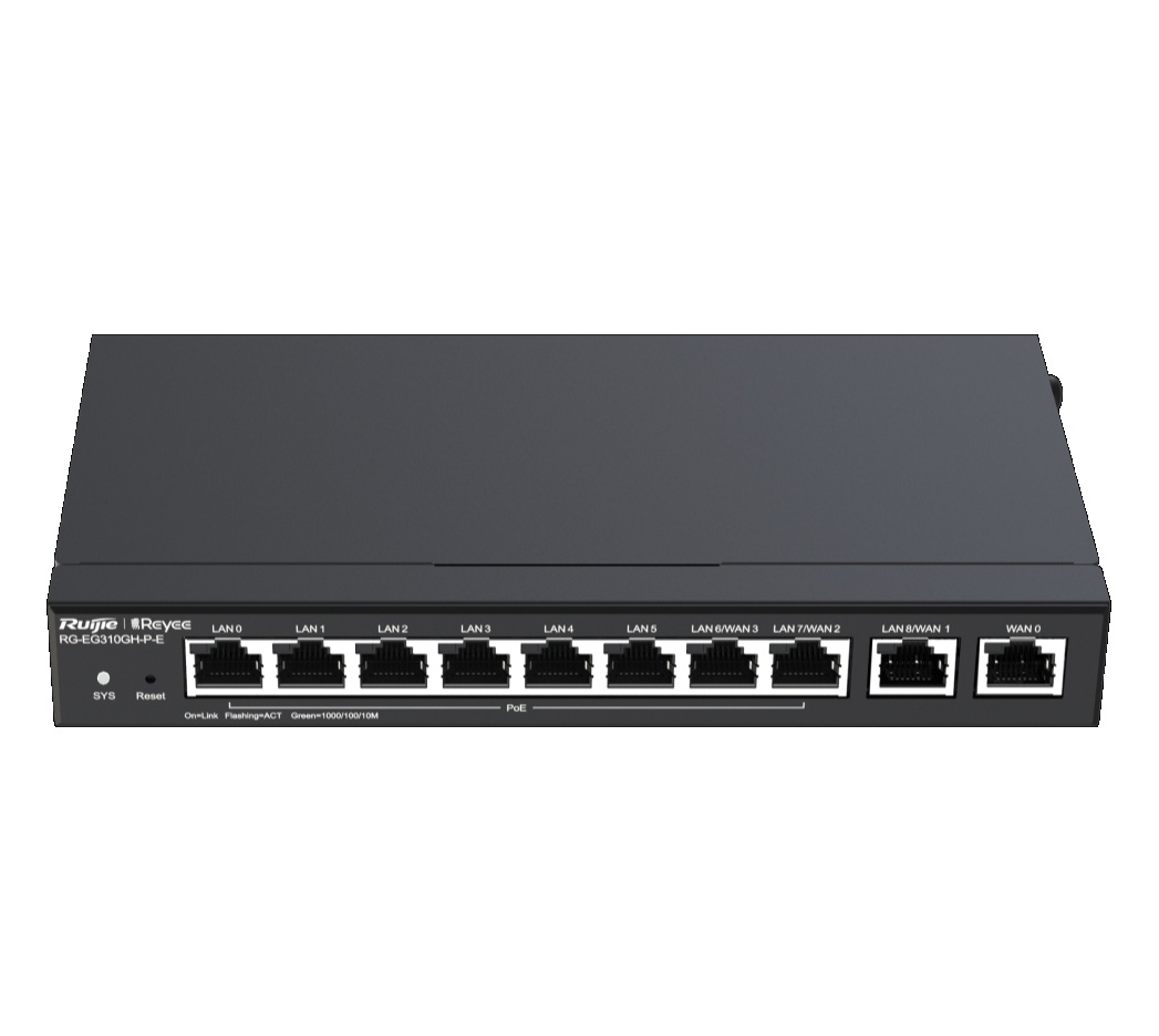 Ruijie Reyee RG-EG310GH-P-E 10-Port Gigabit Cloud Managed PoE Router ...
