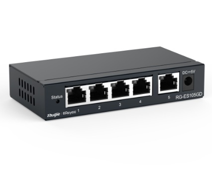 Ruijie Reyee RG-ES105GD 5-Port Gigabit Desktop Unmanaged Non-PoE Switch ...